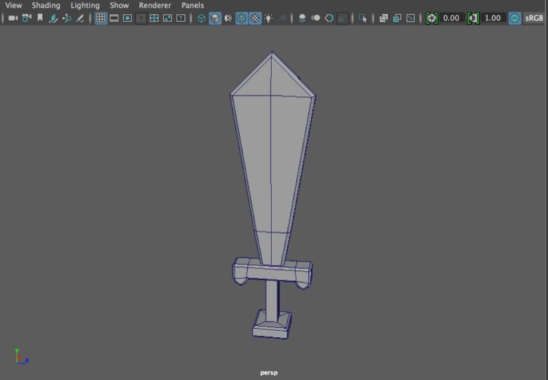 【Maya】3Dモデル(剣)のモデリング方法 | STYLY