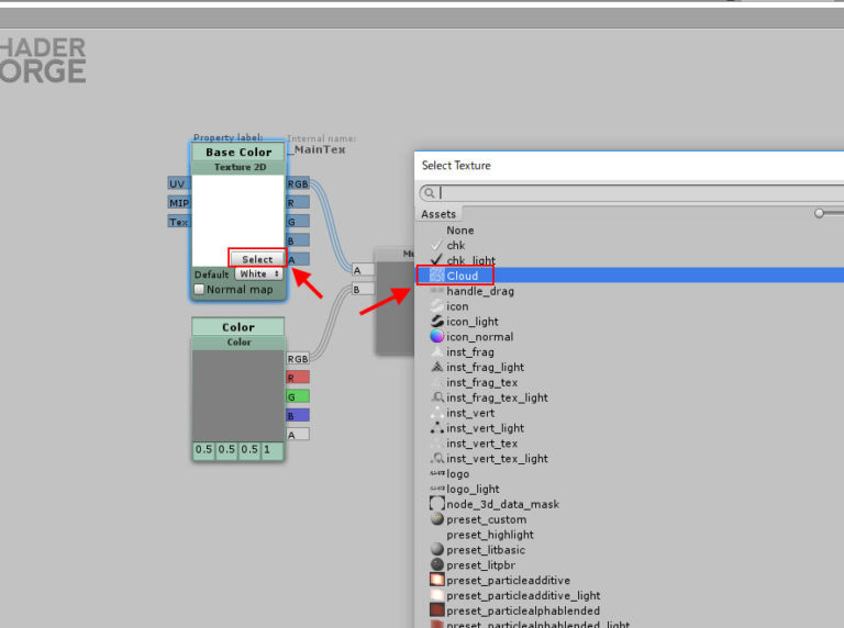 Creating a flowing clouds animation using ShaderForge | STYLY