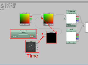 Creating a flowing clouds animation using ShaderForge | STYLY