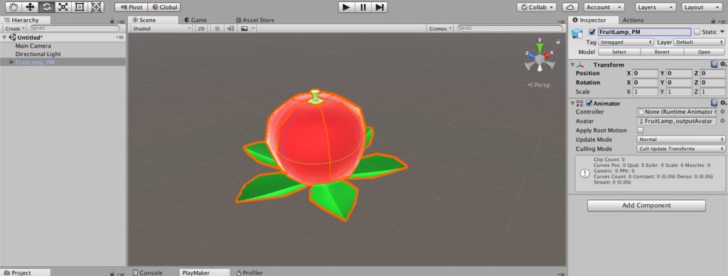Fruit Lamp : tutorial part2 Unity3D | STYLY