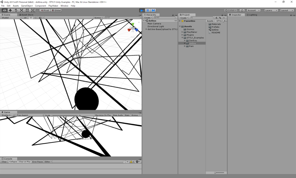 Introduction for making a "dot.line-" scene using Playmaker | STYLY