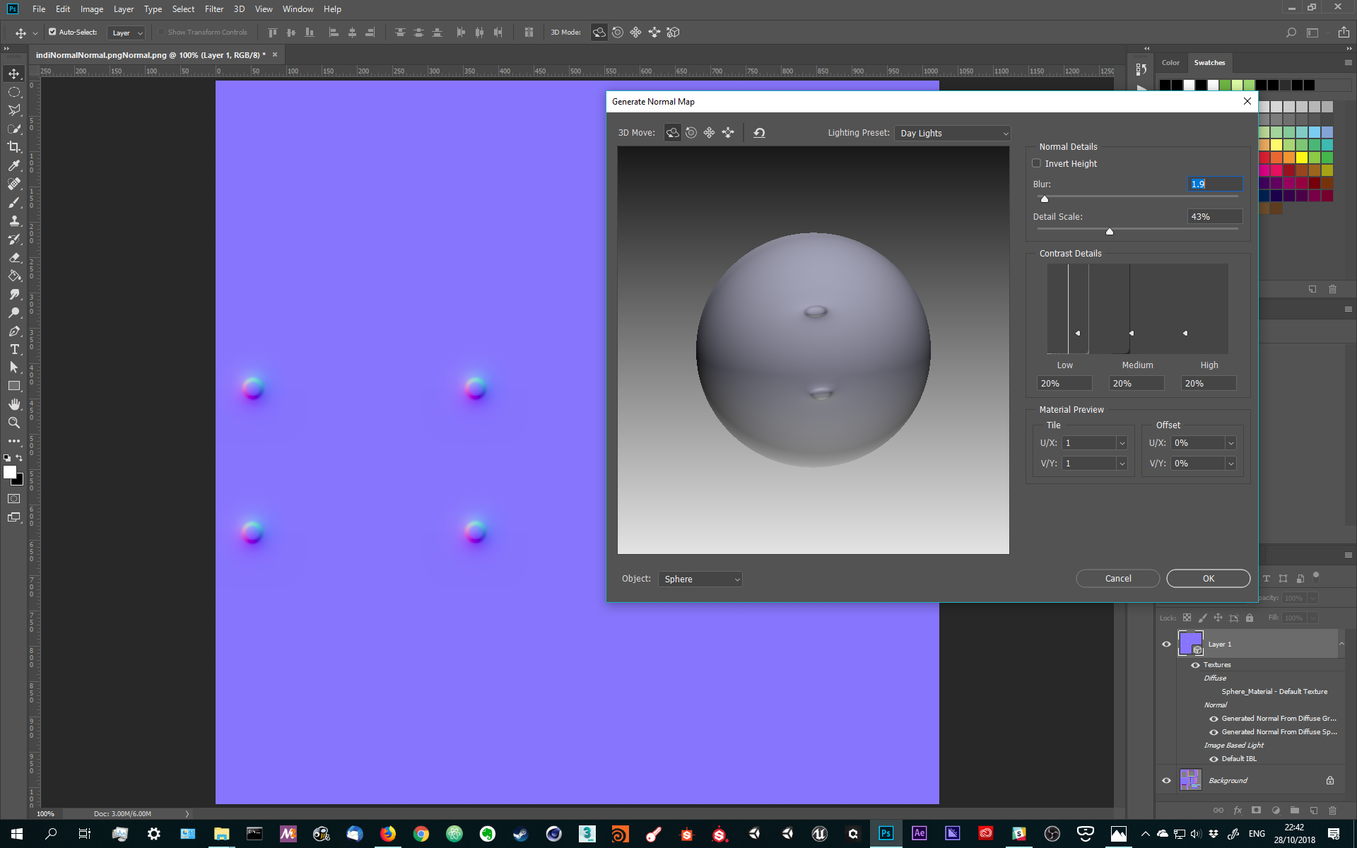 Hologram indicator : normal with PS and Quixel NDO | STYLY