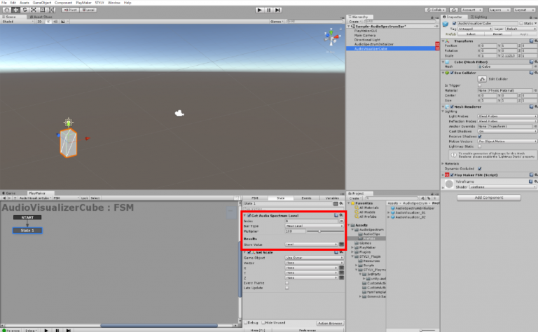 [Unity/Playmaker] How to Create an Audio Visualizer | STYLY