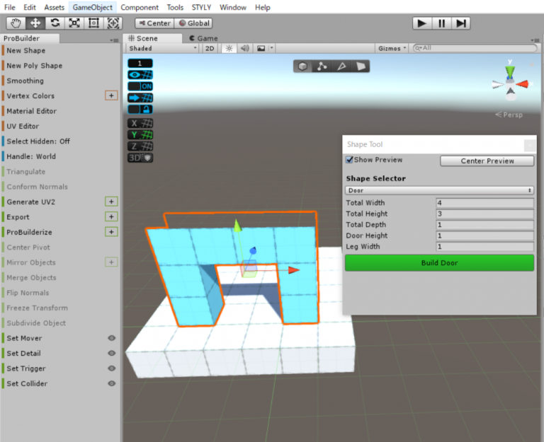 【Unity】ProBuilderで簡単な家を作成してみる | STYLY