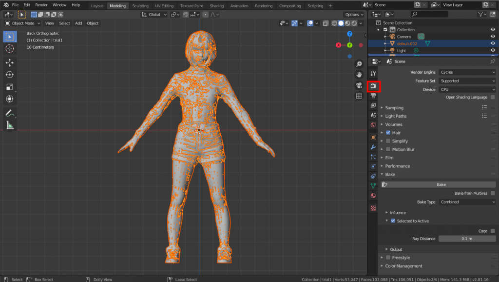 [Blender] Baking textures into retopology models | STYLY
