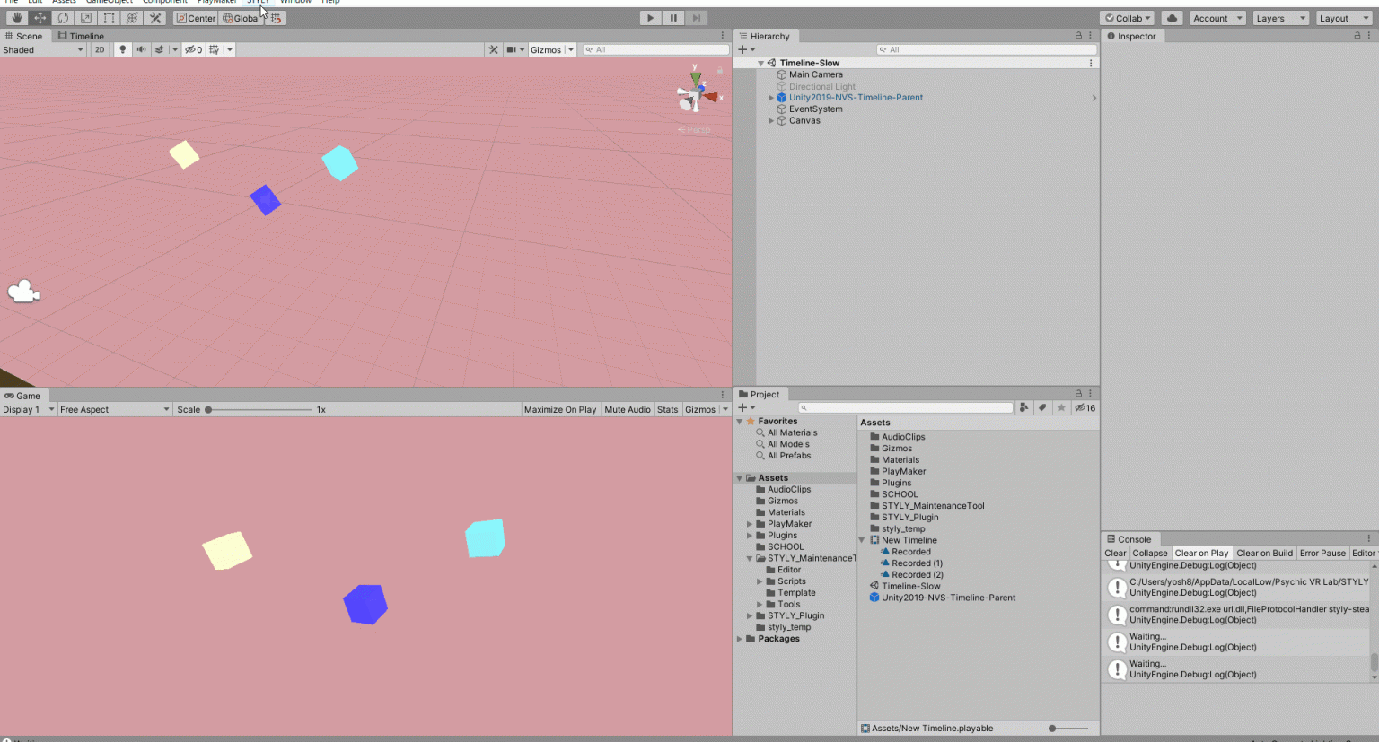 Styly Local Preview Tool How To Test Your Unity Scene In The Styly Vr App Without Uploading It