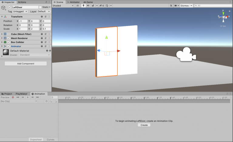 [Playmaker] How to create automatic doors using Animator Controller's ...