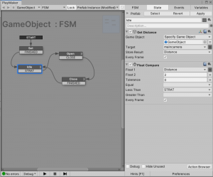 [Playmaker] How to create automatic doors using Animator Controller's animation control. | STYLY