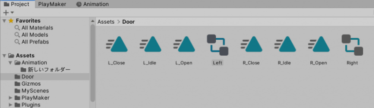 [Playmaker] How to create automatic doors using Animator Controller's animation control. | STYLY
