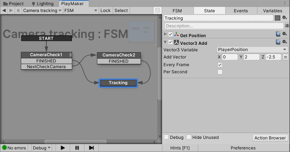 PlayMakerを使った初めてのゲーム作り⑤ 移動するボールに合わせてカメラを追従させる方法 | STYLY