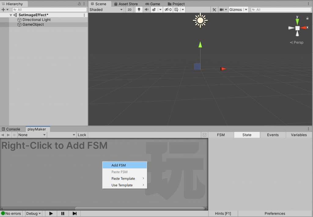 [Unity / PlayMaker] How to use the custom action "Set Image Effect" | STYLY