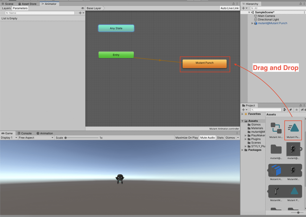 [Unity / PlayMaker] Trigger an event in the middle of an animation | STYLY