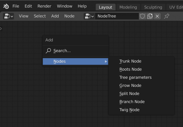 [Blender] How to create a tree with the free add-on "Modular Tree addon ...
