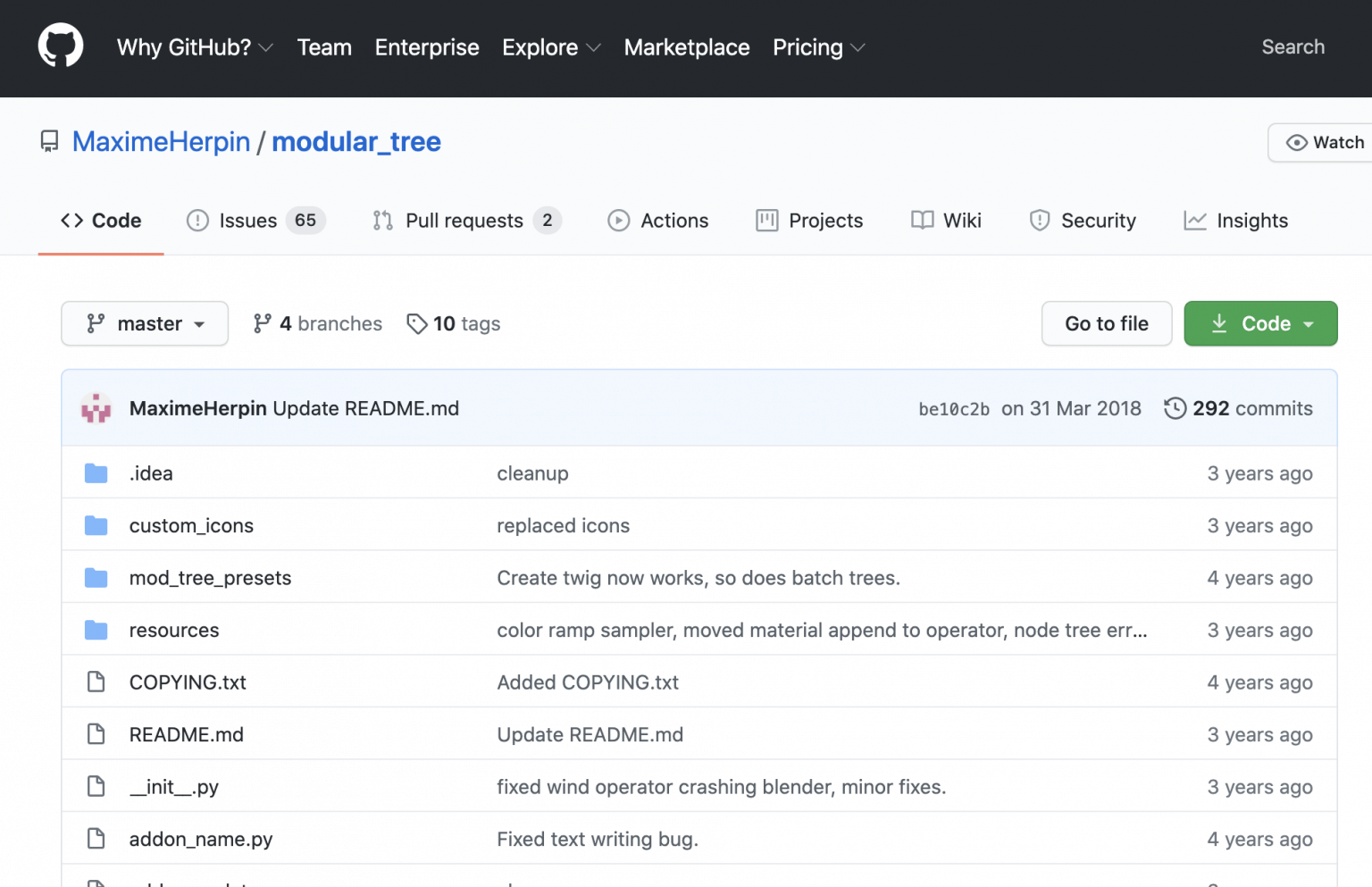 [Blender] How to create a tree with the free add-on "Modular Tree addon ...