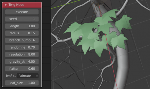 [Blender] How to create a tree with the free add-on "Modular Tree addon ...