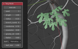 [Blender] How to create a tree with the free add-on "Modular Tree addon ...