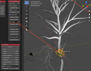 [Blender] How to create a tree with the free add-on "Modular Tree addon ...
