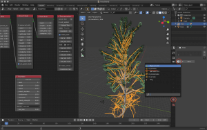[Blender] How to create a tree with the free add-on "Modular Tree addon ...