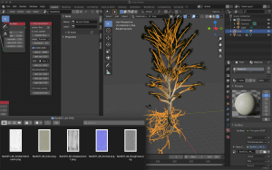 [Blender] How to create a tree with the free add-on "Modular Tree addon ...