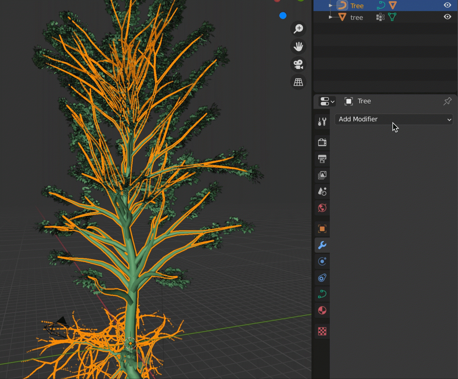 [Blender] How to create a tree with the free add-on "Modular Tree addon ...