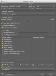 [DAZ Studio] (3) Making hair with Hair Tool for Blender (latter half ...
