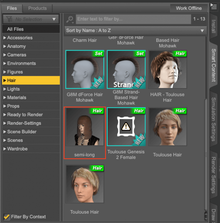 [DAZ Studio] (3) Making hair with Hair Tool for Blender (latter half ...
