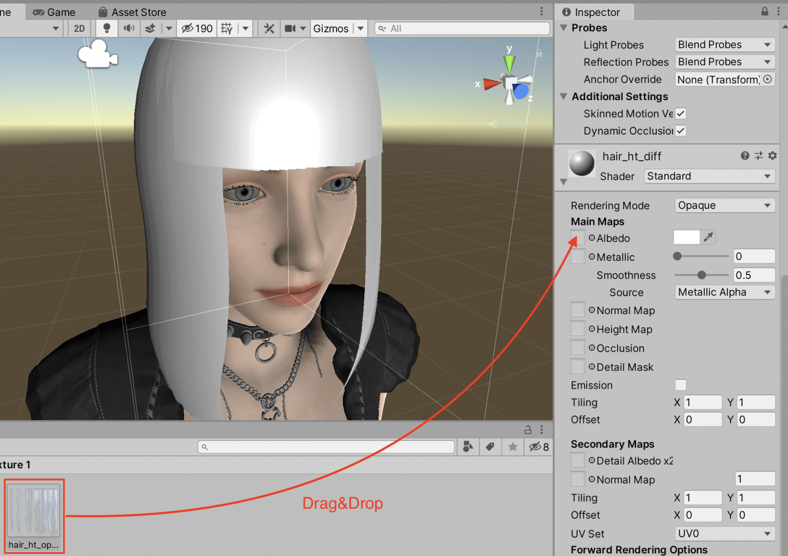 [DAZ Studio] (3) Making hair with Hair Tool for Blender (latter half ...