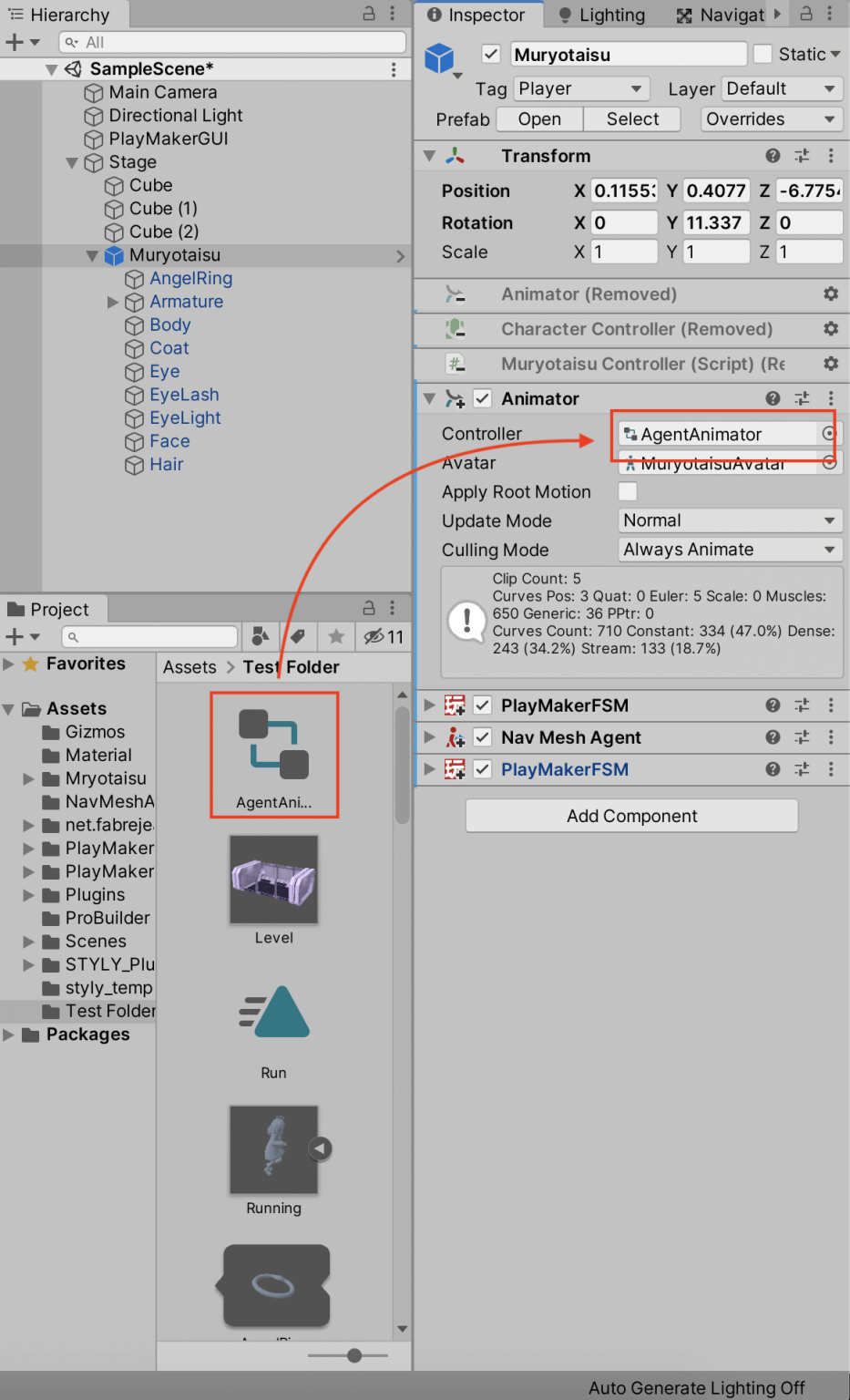 [Unity / NavMesh] Let's add animation to VR tag game | STYLY