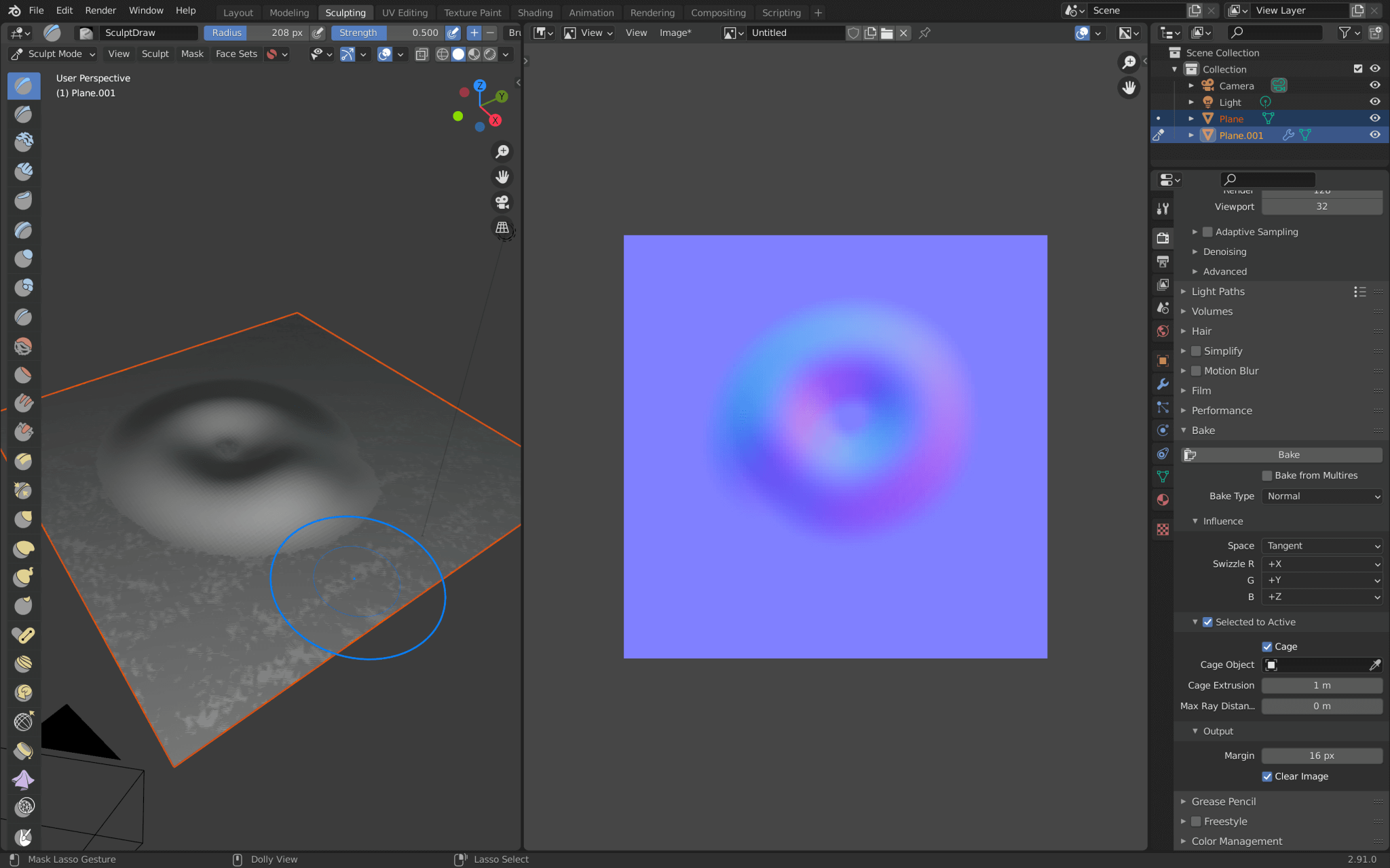 How to create (bake) a normal map in Blender | STYLY