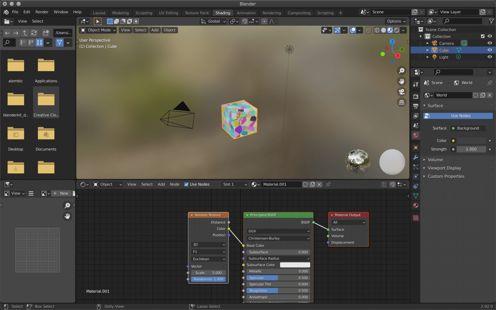 [Blender] How to create objects with Voronoi structure | STYLY