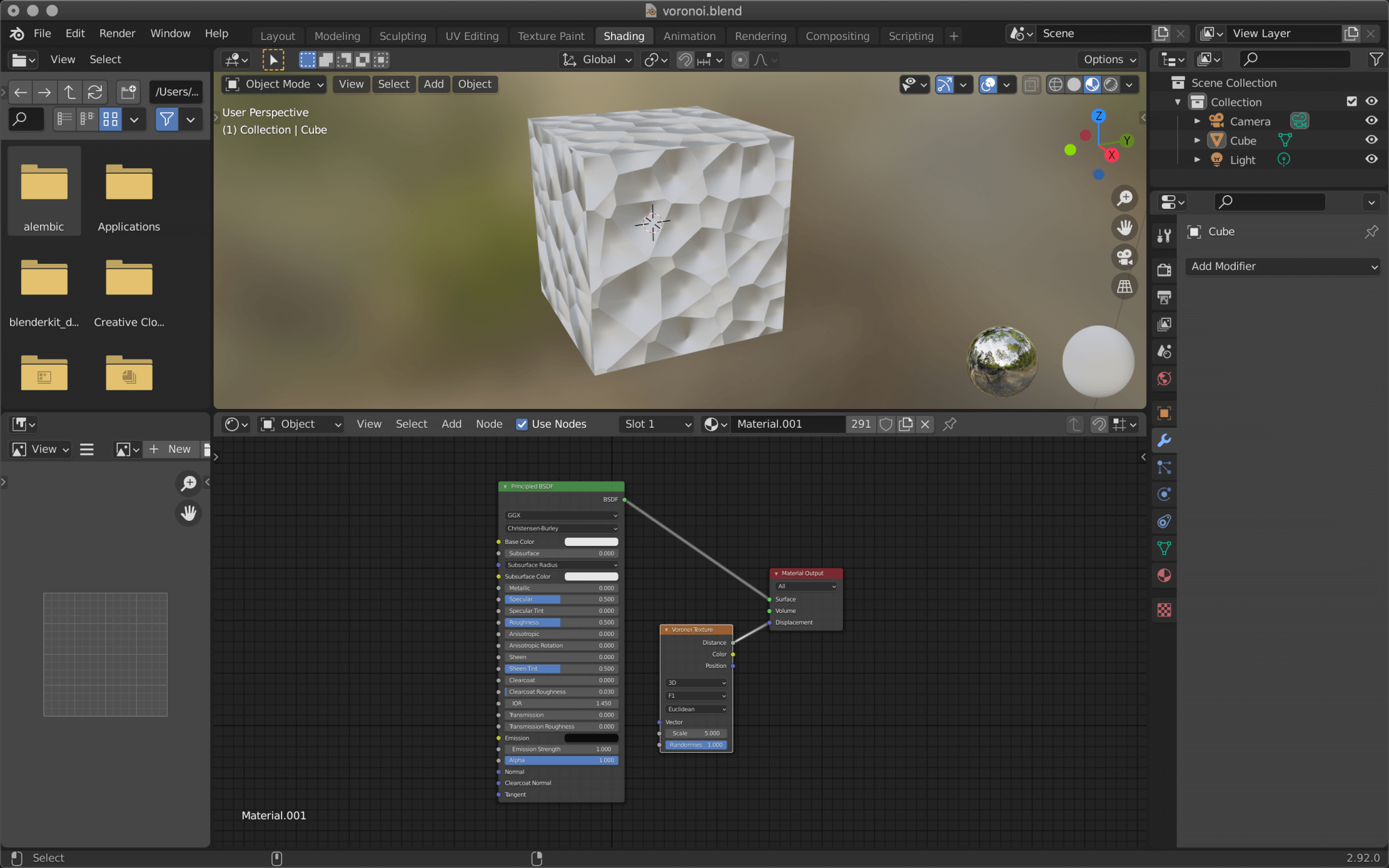 [Blender] How to create objects with Voronoi structure | STYLY