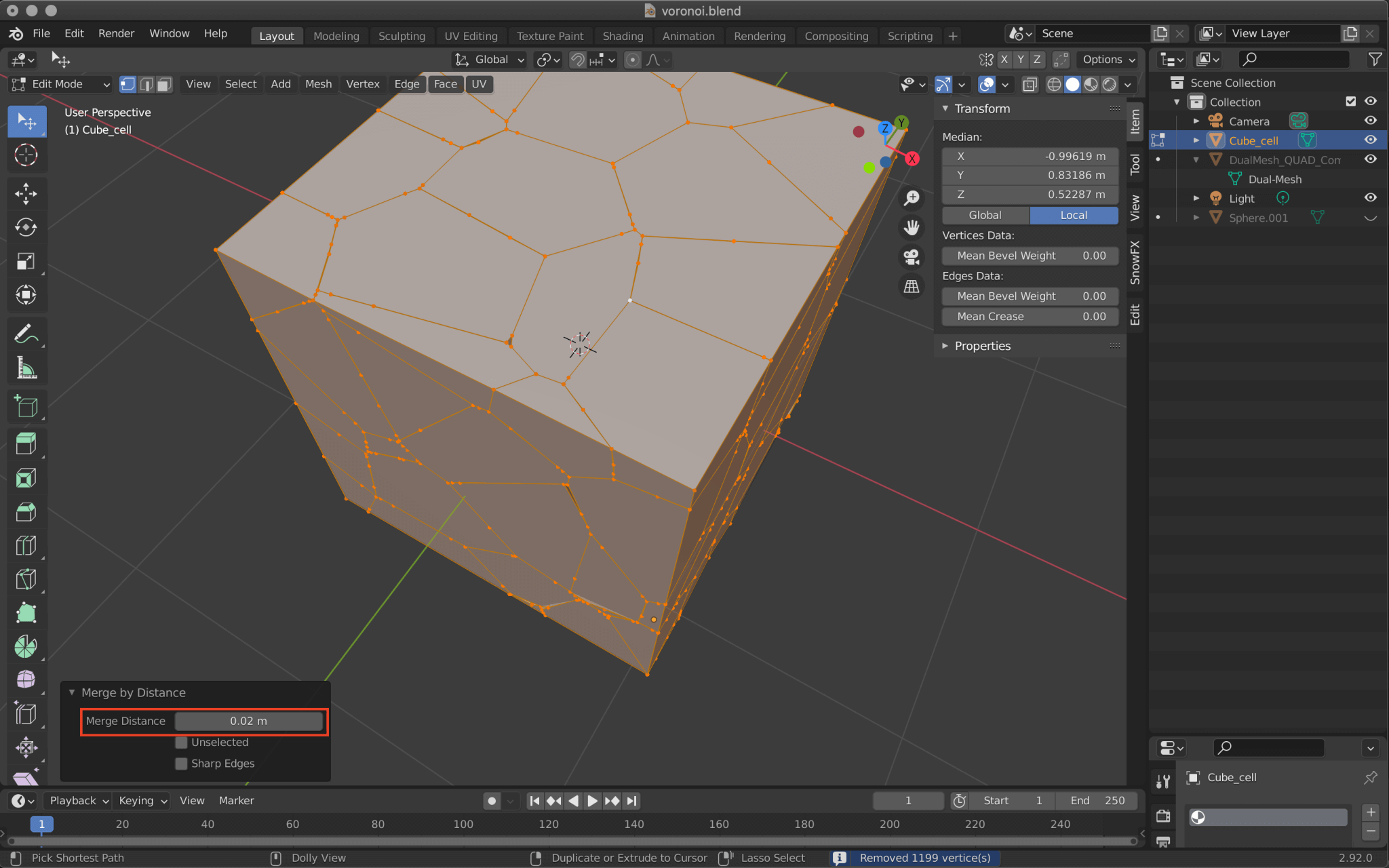 [Blender] How to create objects with Voronoi structure | STYLY