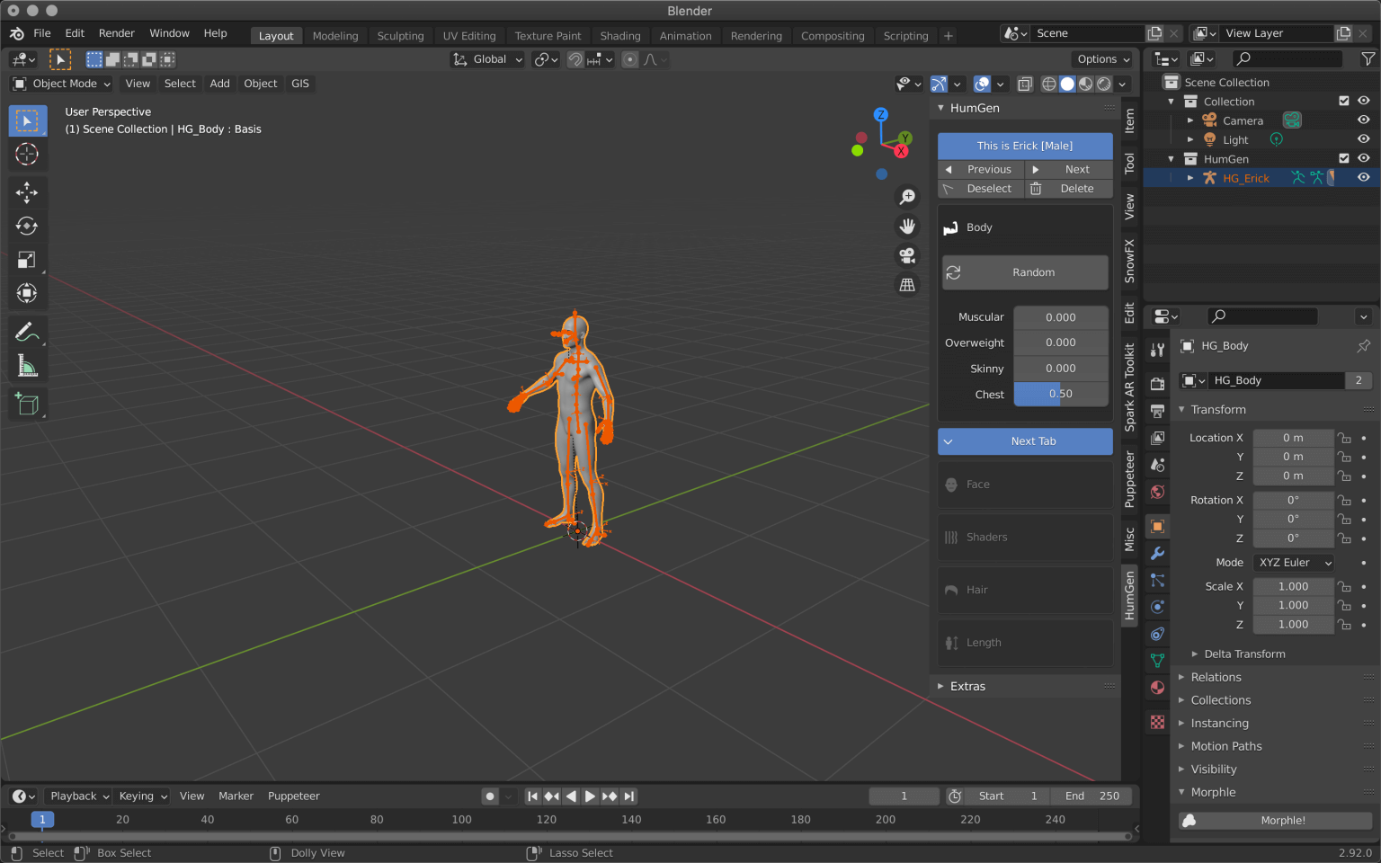 [Blender Add-on] Creating Virtual Humans with HumGen3D (1) "How to ...