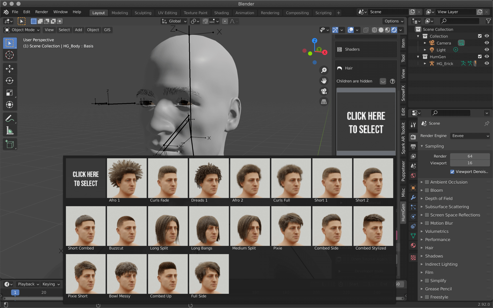 [Blender Add-on] Creating Virtual Humans with HumGen3D (1) "How to ...