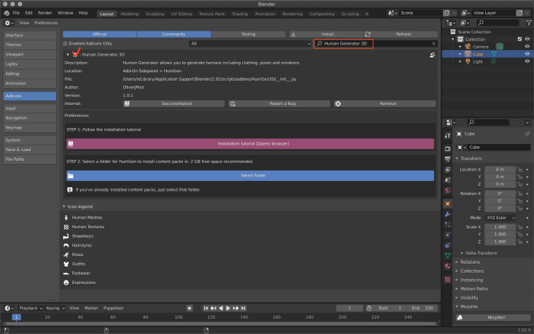 [Blender Add-on] Creating Virtual Humans with HumGen3D (1) "How to ...
