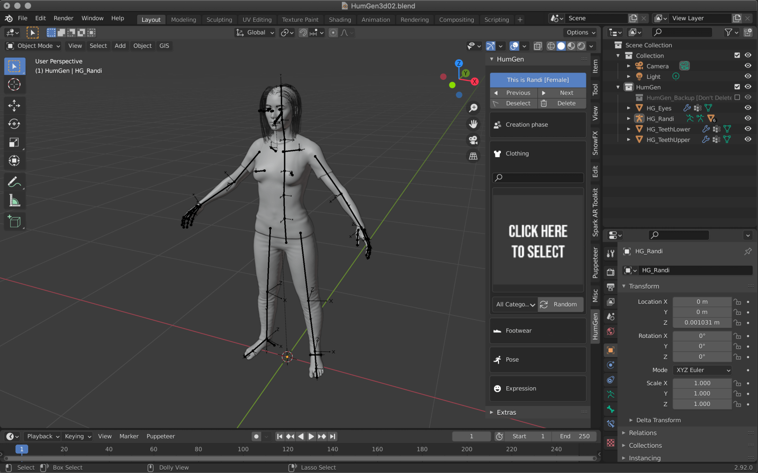 [Blender Add-on] Creating Virtual Humans with HumGen3D (2) "How to Set ...