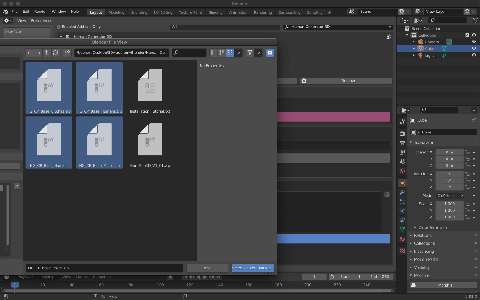 [Blender Add-on] Creating Virtual Humans with HumGen3D (1) "How to ...