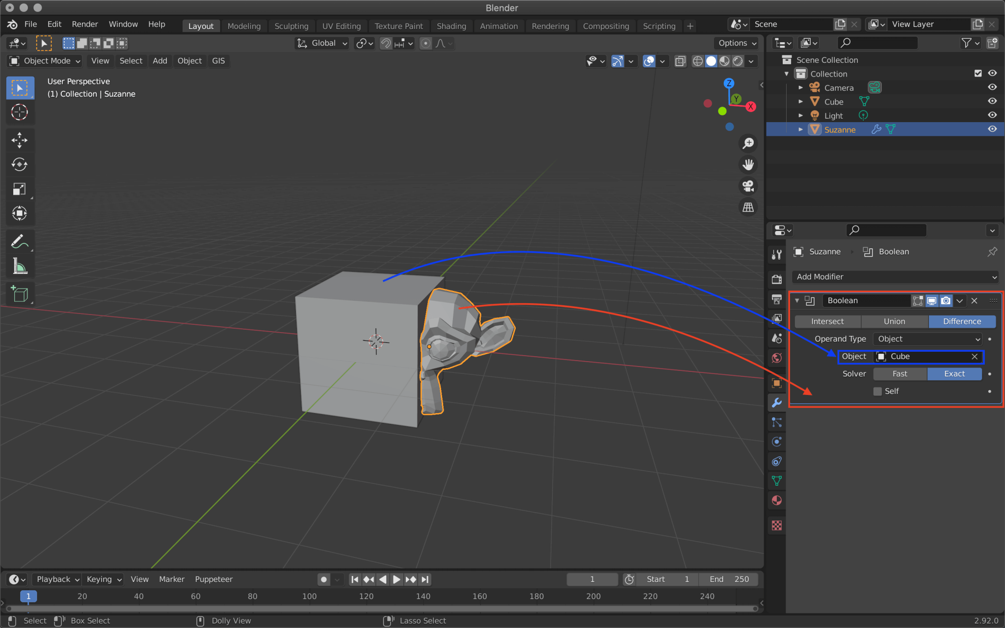 [Introduction to Blender] Using modifier tools (1) Introduction - Generate(Array/Bevel/Boolean ...