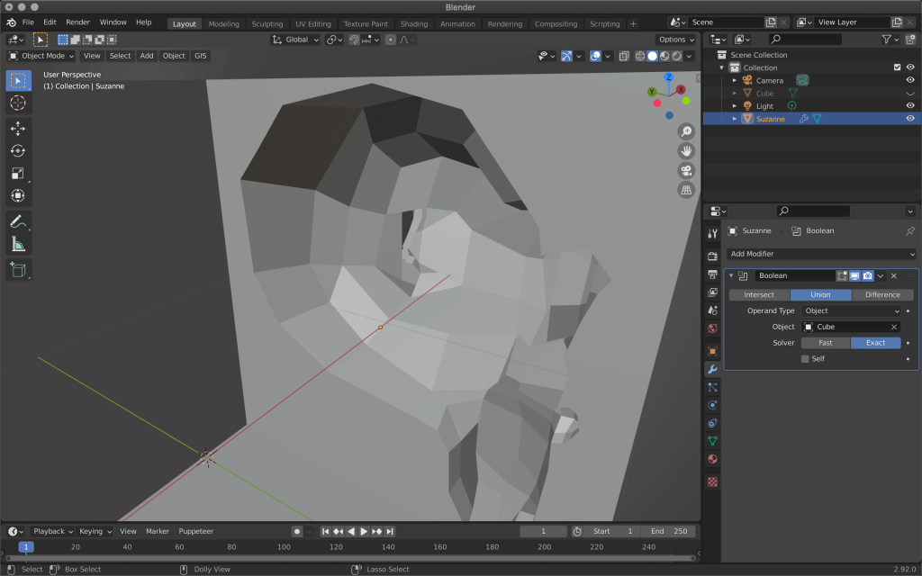 [Introduction to Blender] Using modifier tools (1) Introduction - Generate(Array/Bevel/Boolean ...