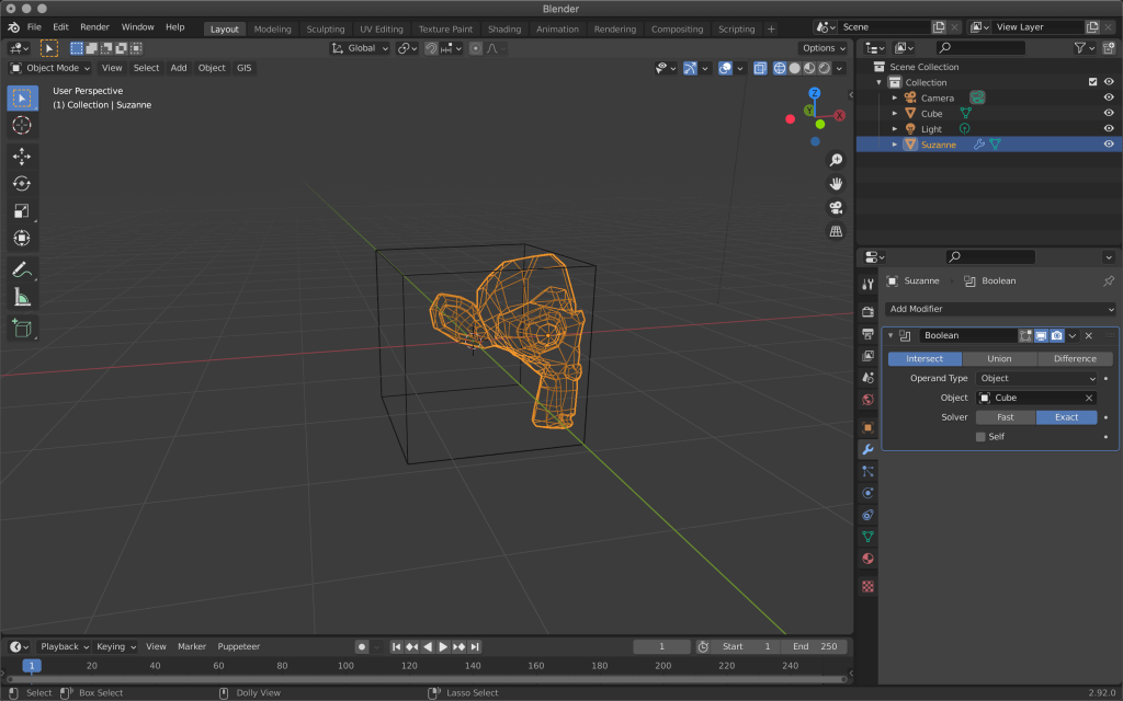【blender入門】モディファイアツールを活用する①導入〜generate Array Bevel Boolean Styly