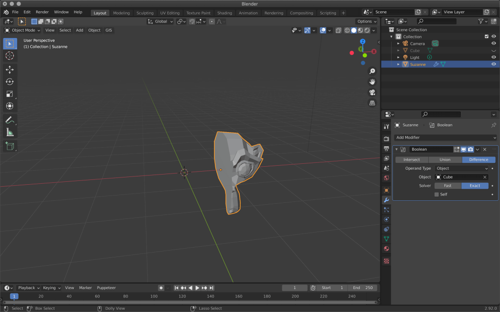 [Introduction to Blender] Using modifier tools (1) Introduction - Generate(Array/Bevel/Boolean ...