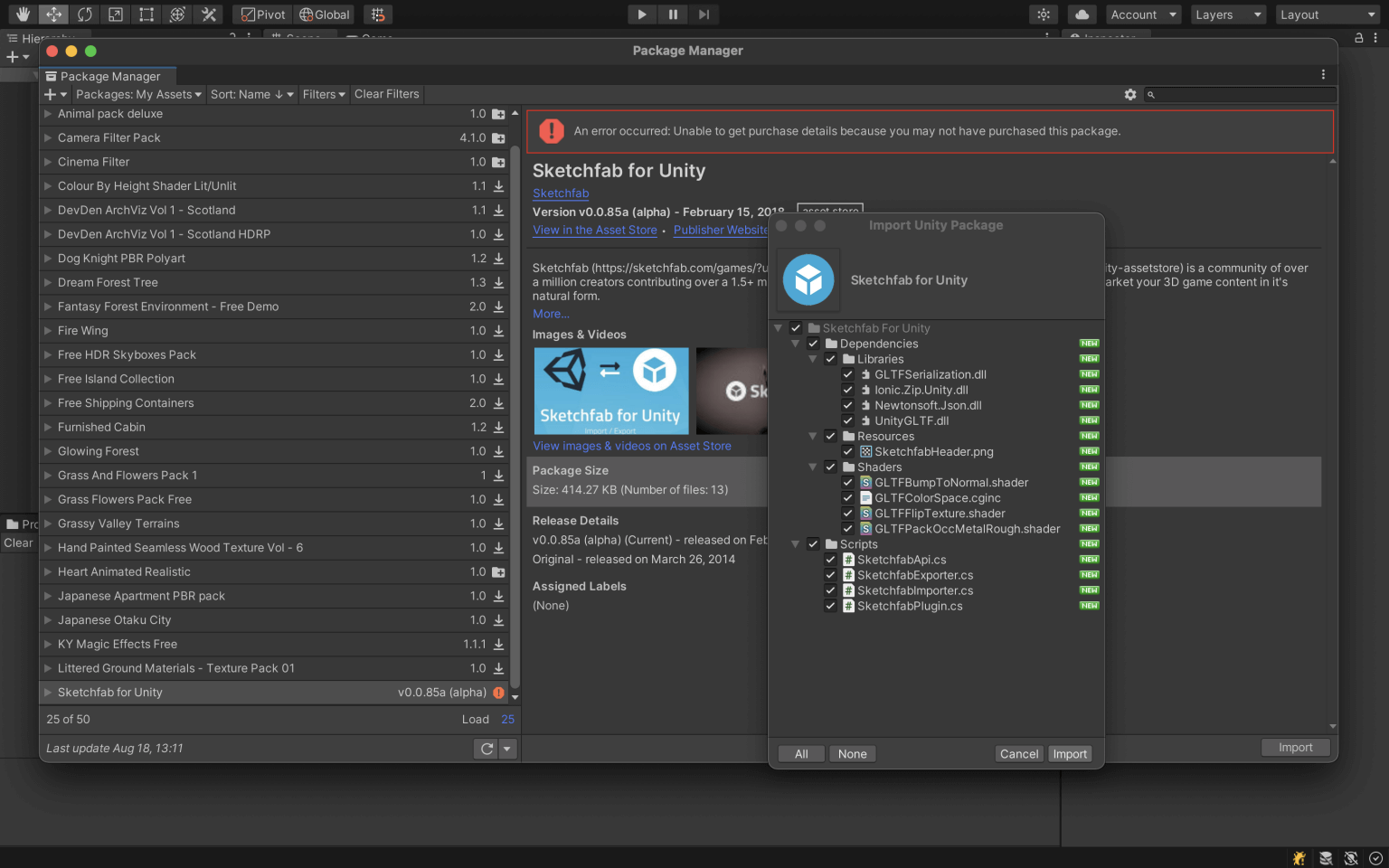 [Unity Asset] How to download 3DCG stably from Sketchfab using ...