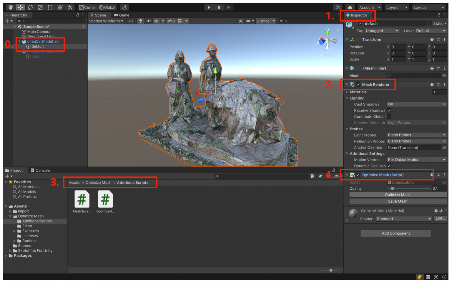 【Unityアセット】Mesh Optimizerで3Dモデルのポリゴン数を下げてシーンを軽くする！ | STYLY