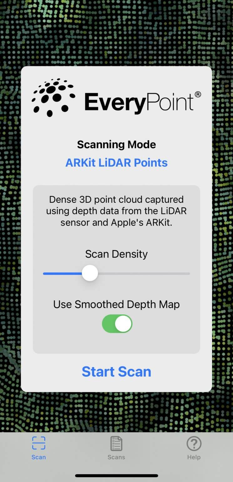 【iPad / iPhone Proシリーズ】点群密度を変更可能！3Dスキャンアプリ「EveryPoint」の使い方 | STYLY