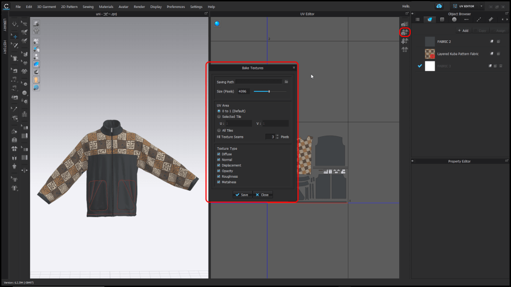 Clo How To Create Uv Textures Using The Uv Editing Function Styly