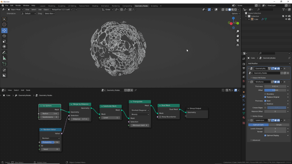 [Blender] Geometry Nodes: How to Create Organic Objects - STYLY