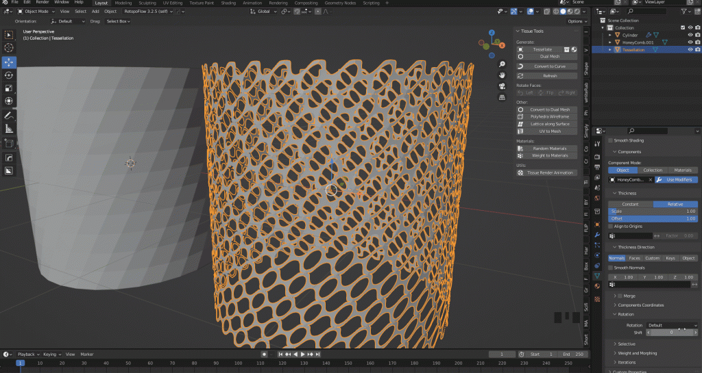 Blender How To Create Organic Objects Tissue Tools Styly