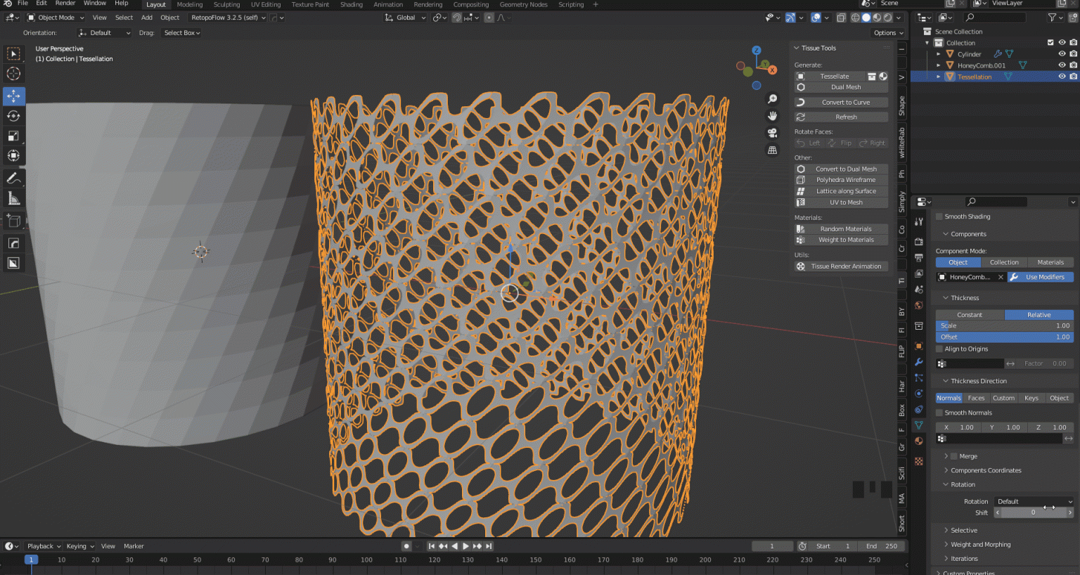 【Blender】How to create organic objects Tissue Tools - STYLY