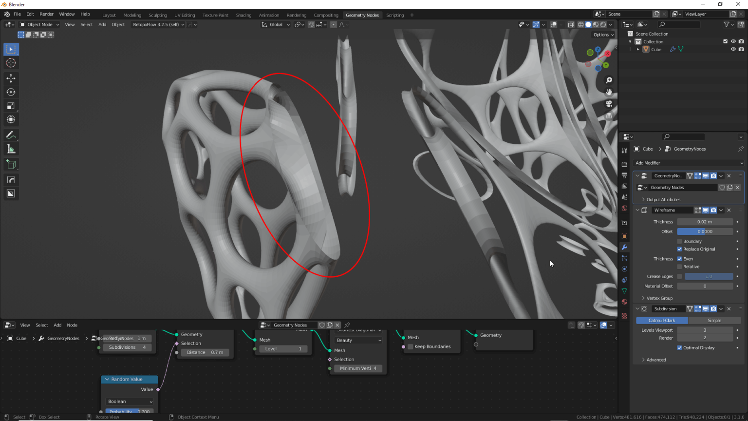 [Blender] Geometry Nodes: How to Create Organic Objects - STYLY
