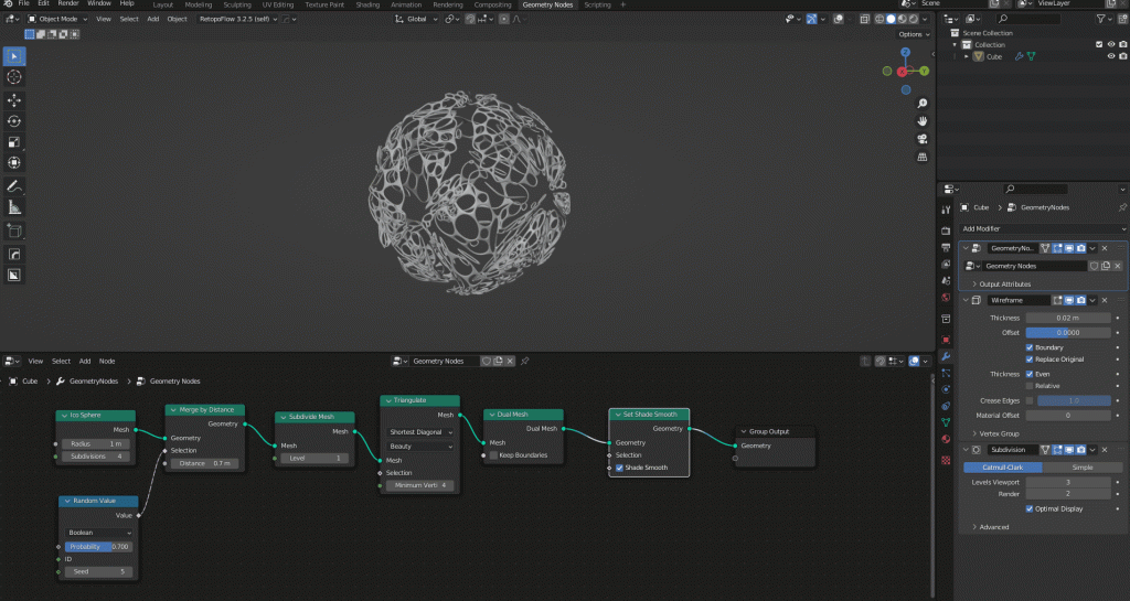 [Blender] Geometry Nodes: How to Create Organic Objects - STYLY